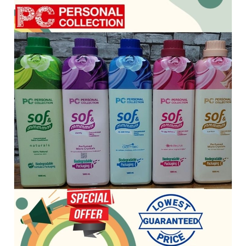 personal collection sof fabcon 1liter | Shopee Philippines