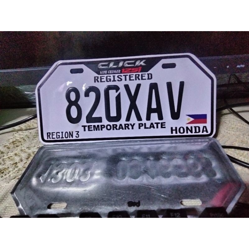 Temporary Plate For Motorcycle ( Customized & Green Plate-Yellow Plate ...