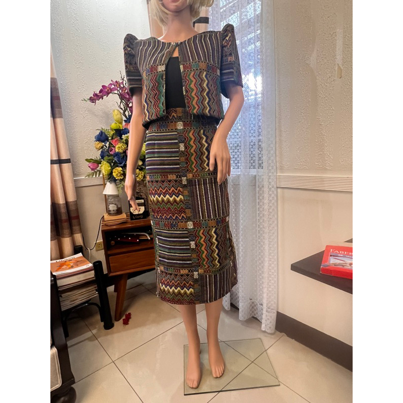 Modern Filipiniana 3-in-1 look Ethnic inspired chaleco Mestiza Sleeve ...