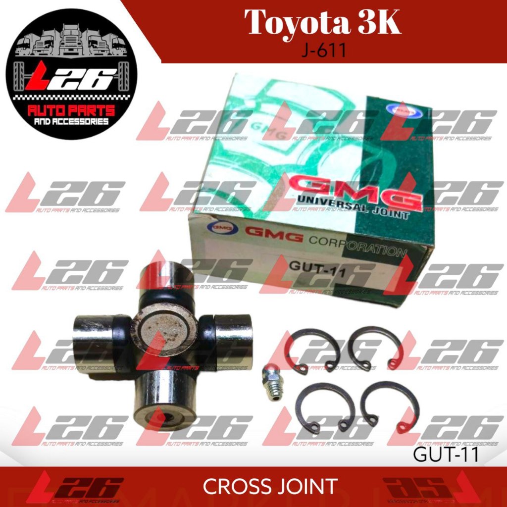 Toyota 3K CROSS JOINT GUT-11 J-611 GMG CORPORATION UNIVERSAL JOINT ...