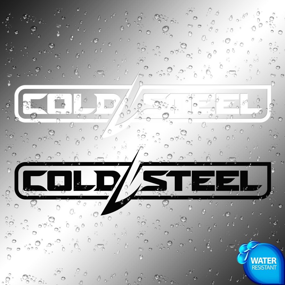 Sticker | 1X Cold Steel | 7 inches Decals | Weather Proof | Cut out ...