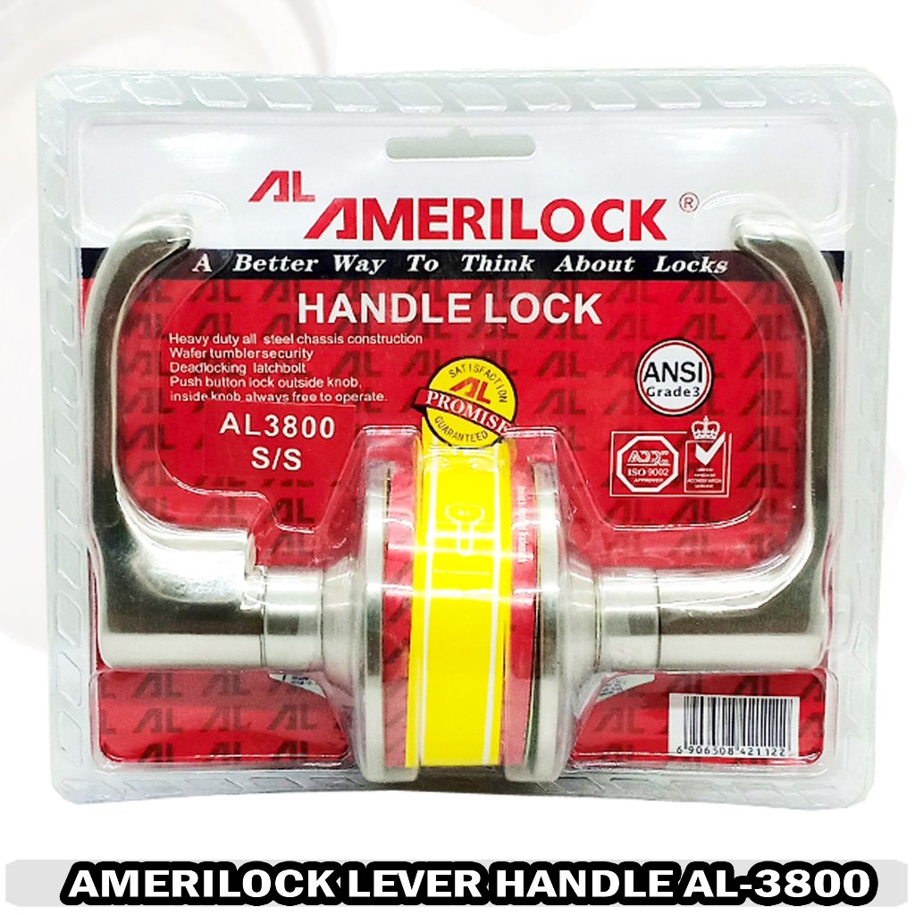 Amerilock Lever type Handle Stainless Steel Door Lock Lever Handle Knob ...