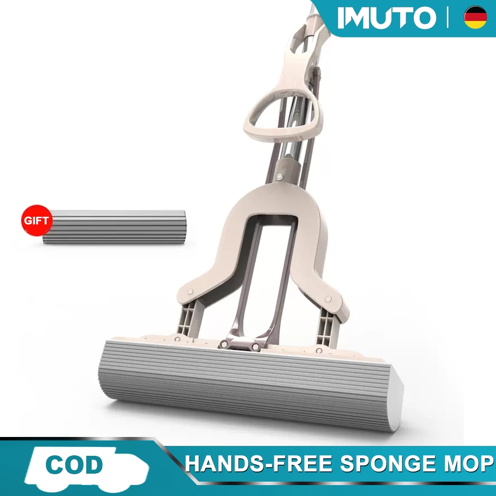 Hand Wash-Free Lazy Sponge Mop Household Wet And Dry Water Absorption ...