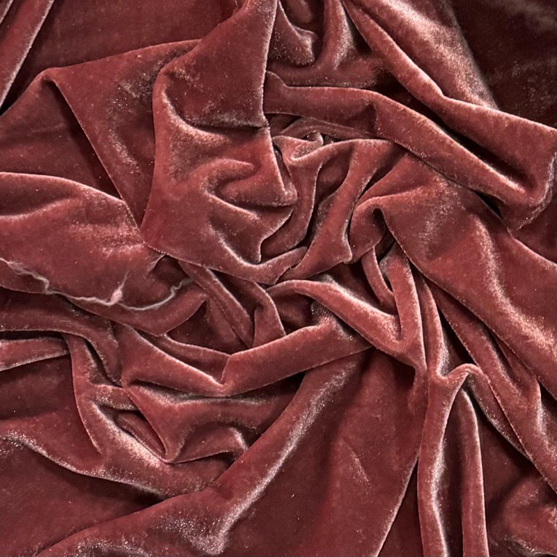 TELA MANILA Velvet per Yard Fabric Tela Cloth Stretchable Plain Fluffy ...