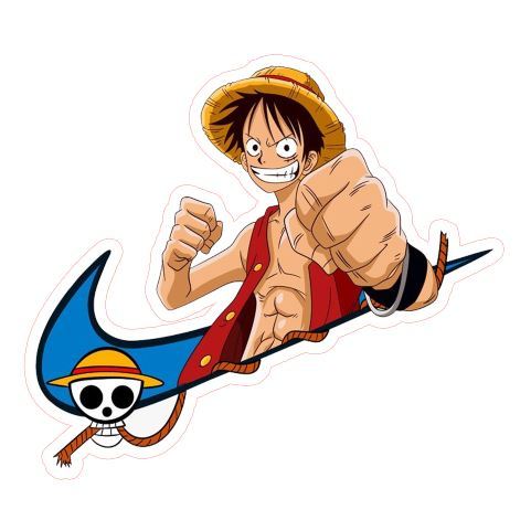 ONE PIECE LUFFY ANIME VINYL STICKER LOGO HIGH QUALITY WATERPROOF ...