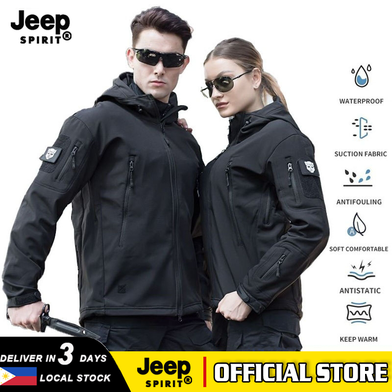 JEEP SPIRIT Military Shark Jacket Men's Tactical Windproof Waterproof ...