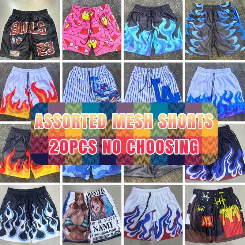 Mesh Short Negosyo Bundle Promo Assorted prints no choosing | Shopee ...