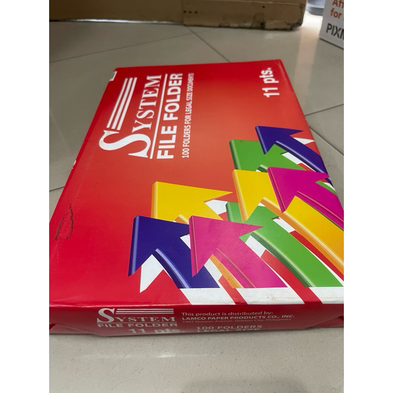 SYSTEM FILE FOLDER white available in 11Pts and 14PTs (Short/A4/Long ...