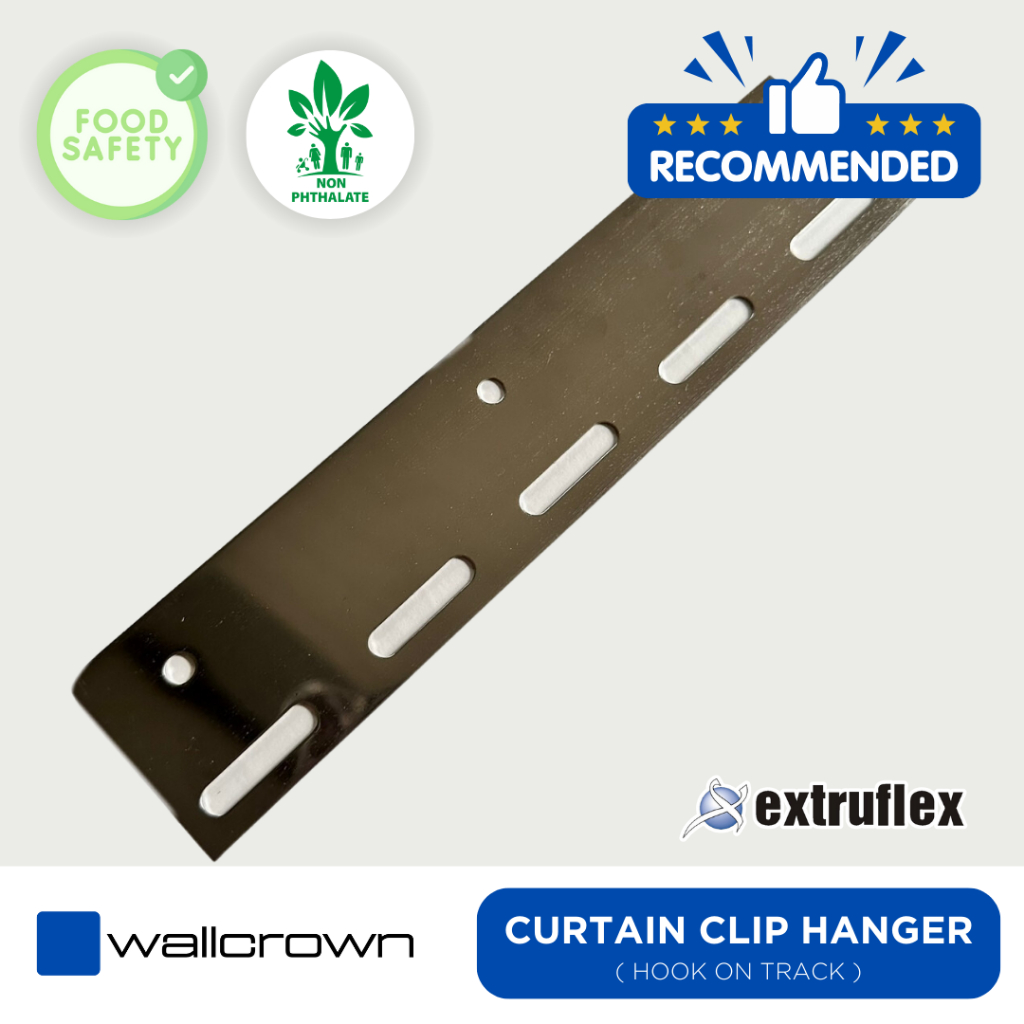 Extruflex PVC Strip Curtain Clips Hanger Plates | Shopee Philippines