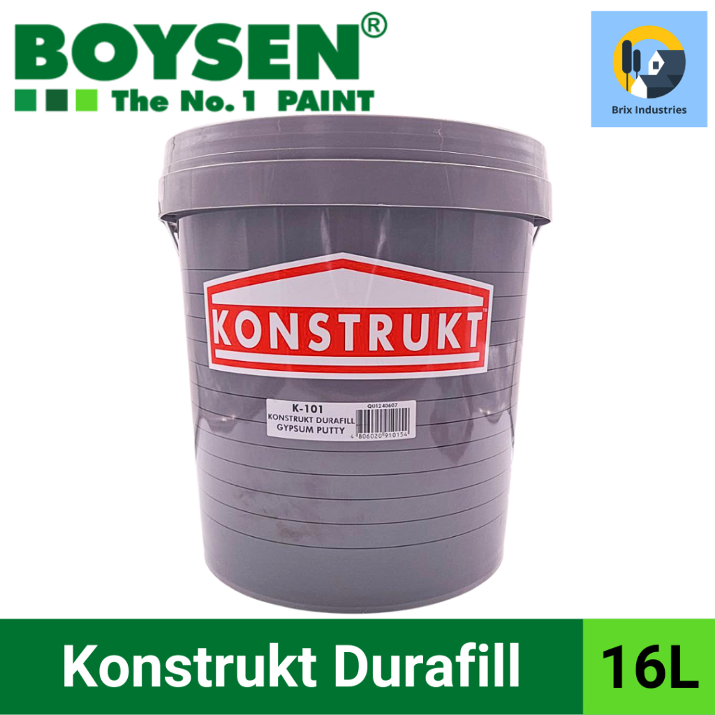 Boysen Konstrukt Durafill Gypsum Putty 16 Liters (Pail) K-101 Brix ...