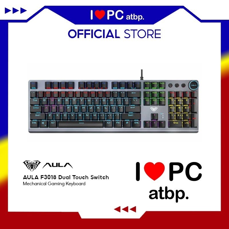 AULA F3018 Dual Touch Switch Mechanical Gaming Keyboard | Shopee ...