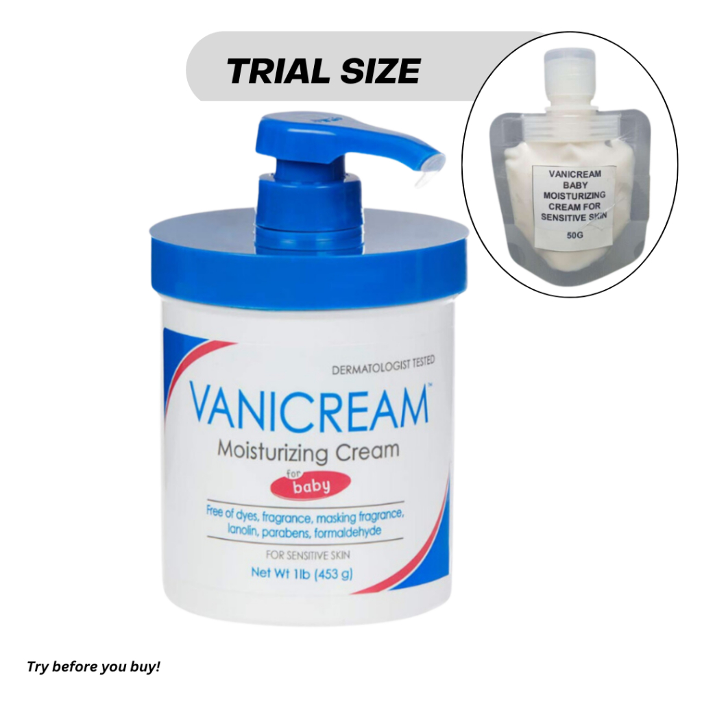 Trial Size Vanicream Baby Moisturizing Cream For Sensitive Skin, 50g ...