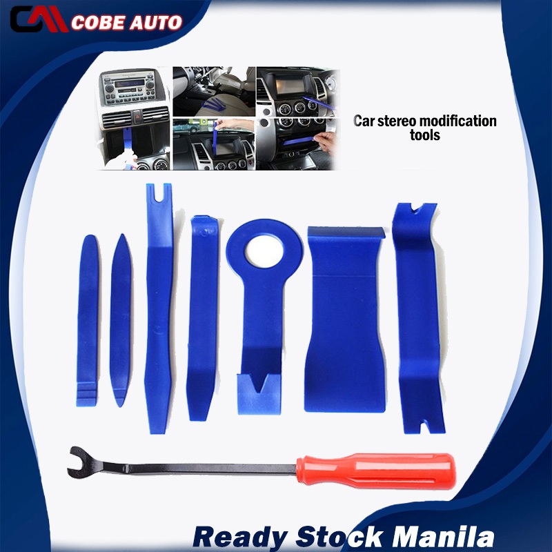 8pcs Panel Removal Tool Kit Auto Car Stereo Radio Pry Tools Dashboard ...