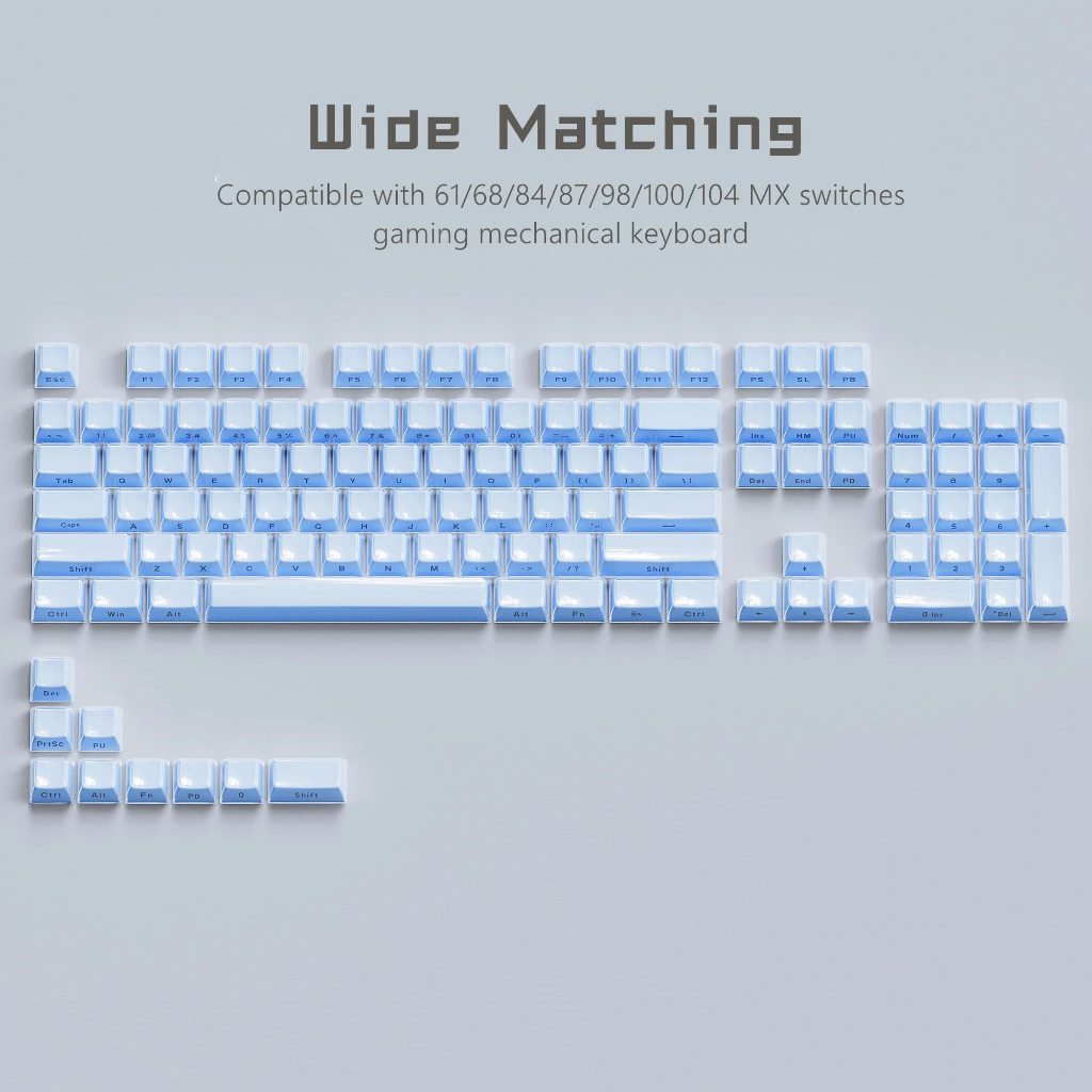 MD x Womier | Keycaps | 113 Keys Jelly Ice Crystal Translucent OEM ...