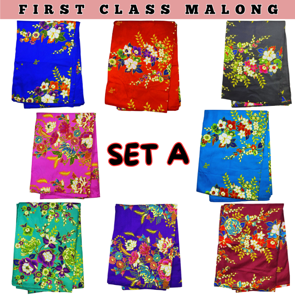 FIRST CLASS QUALITY MALONG FLORAL DESIGNS/BLANKET/KUMOT DOUBLE SIZE ...