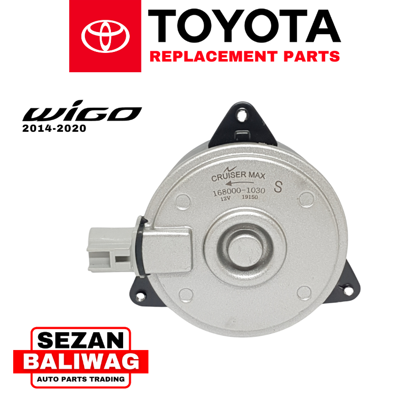 CRUISERMAX RADIATOR FAN MOTOR TOYOTA WIGO 2012-2020 FM12-1030 16363 ...