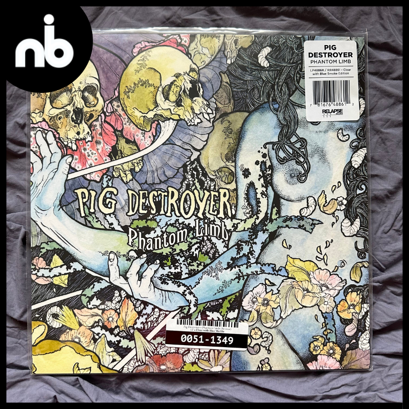 Pig Destroyer - Phantom Limb (Relapse Records) Vinyl LP Clear with Blue ...