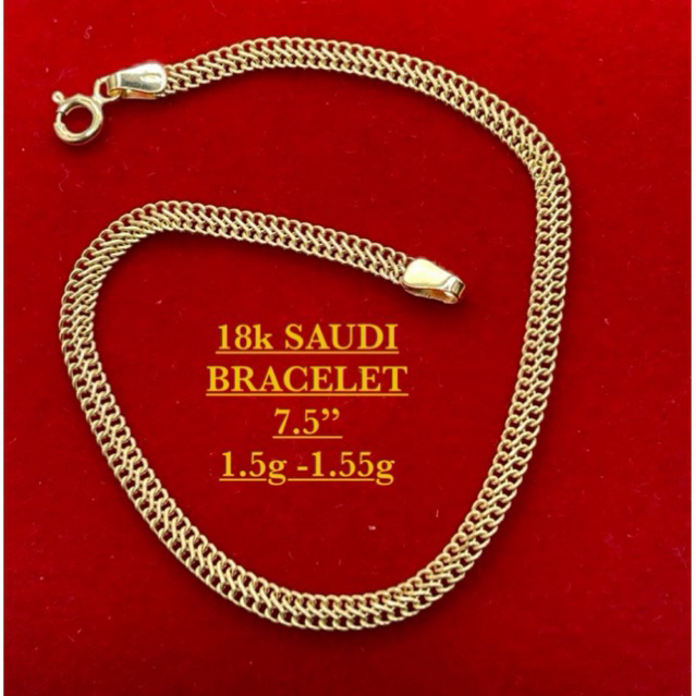 PAWNABLE 18K SAUDI GOLD SEDUSA BRACELETS | Shopee Philippines