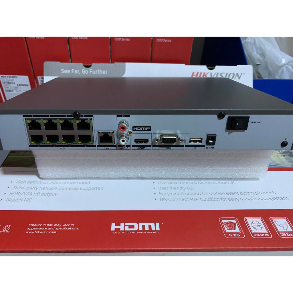 Hikvision NVR 8 Channel DS-7608NI-Q1/8P 4K Acusense POE Network Video Recorder | Shopee Philippines