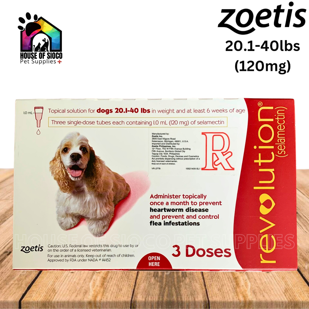 Revolution Topical Solution For Dogs 20.1-40lbs | Shopee Philippines