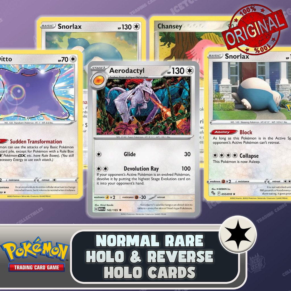 Normal Rare Holo/Reverse Holo and Promo Pokemon Cards - Pokemon TCG ...