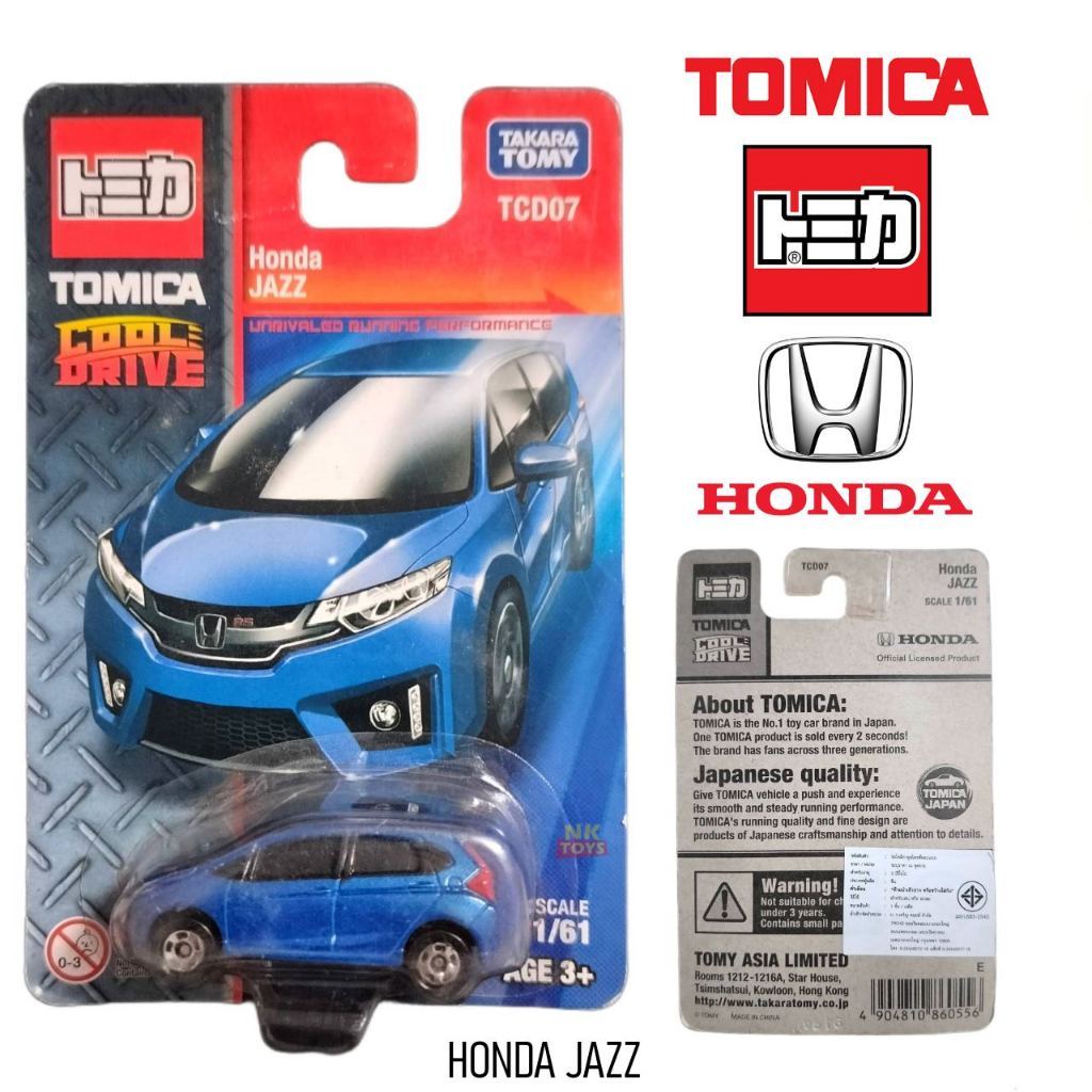 Tomica Cool Drive TCD-07 Honda Jazz / Fit (Blue) (Takara Tomy) | Shopee ...