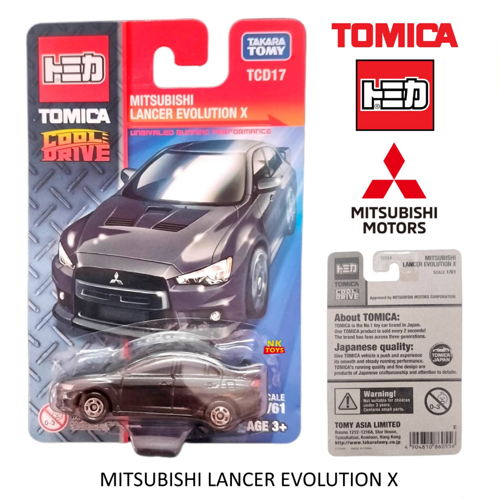 Tomica Cool Drive TCD-17 Mitsubishi Lancer Evolution X (Black) (Takara ...