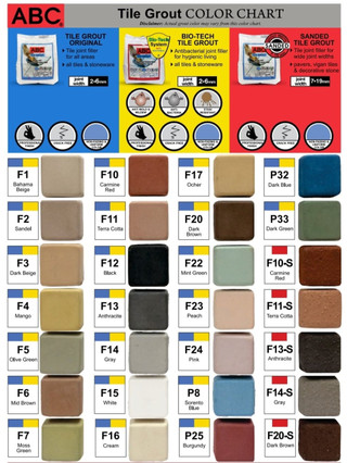 ABC Tile Grout Original 2kg, Tile Gap Filler (Many Colors Available ...