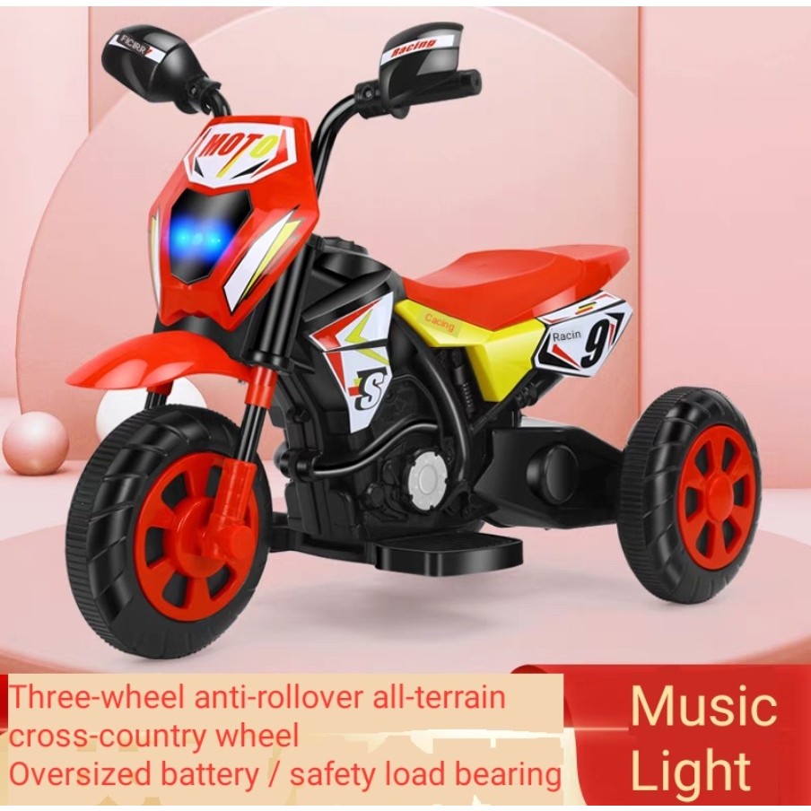 Children's electric motorcycles are rechargeable and can ride on music ...
