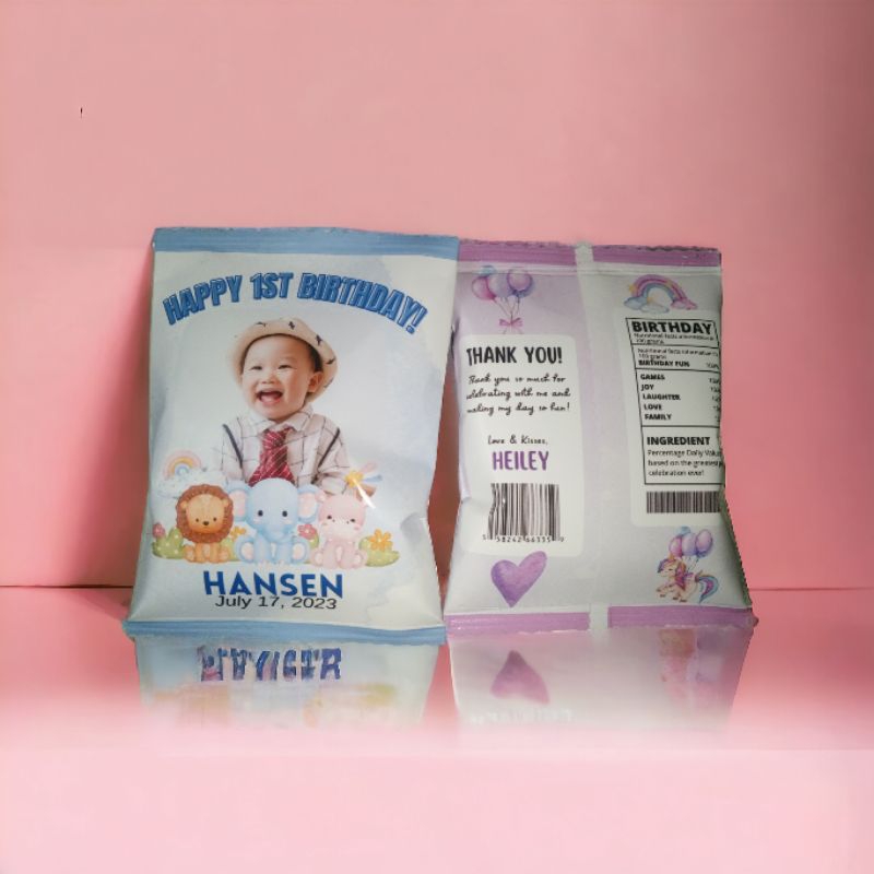 CHIP BAG / LOOT BAG Customized for Birthday Baptism | Shopee Philippines