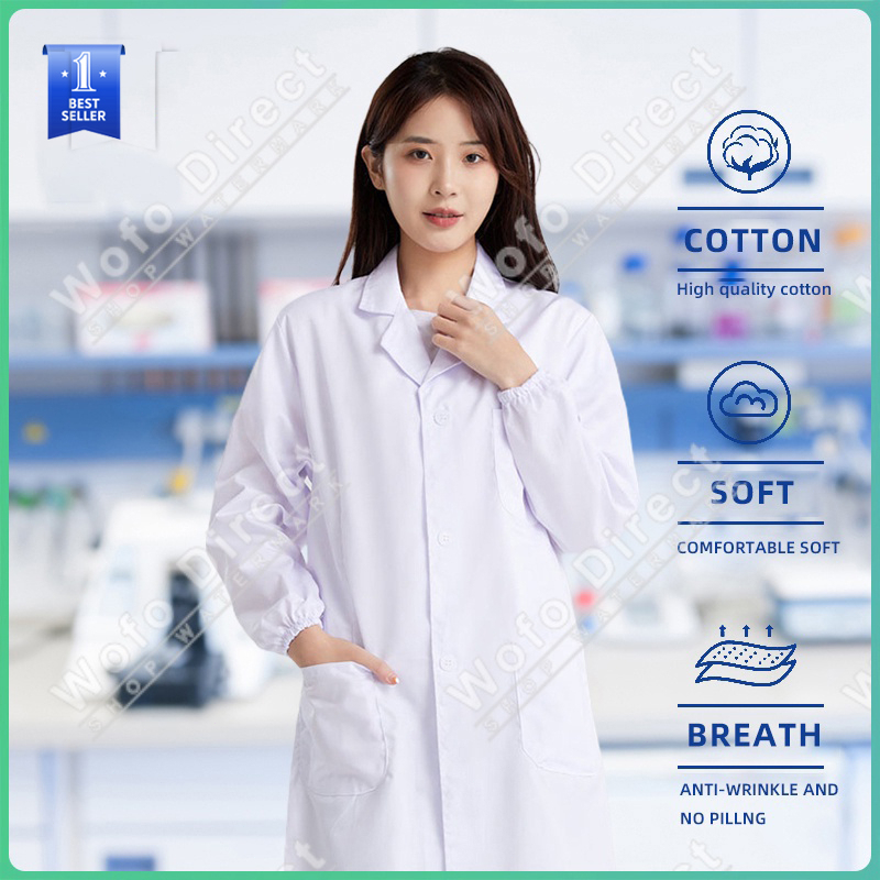 Lab Gown Lab Coat Lab Gown For Students White Coat Lab Coat white ...