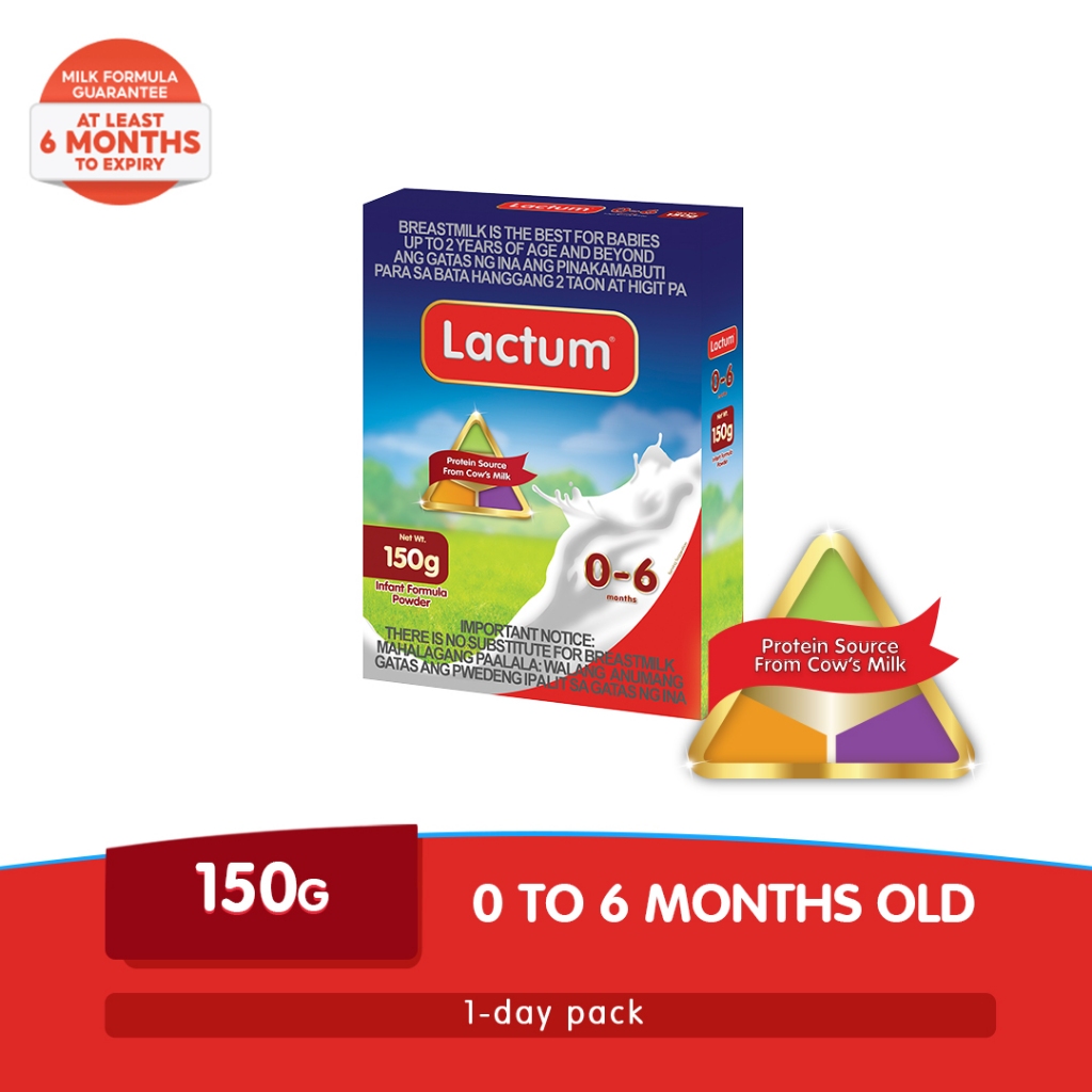 Lactum for 0-6 Months Old Infant Formula Milk Supplement Powder 150g ...