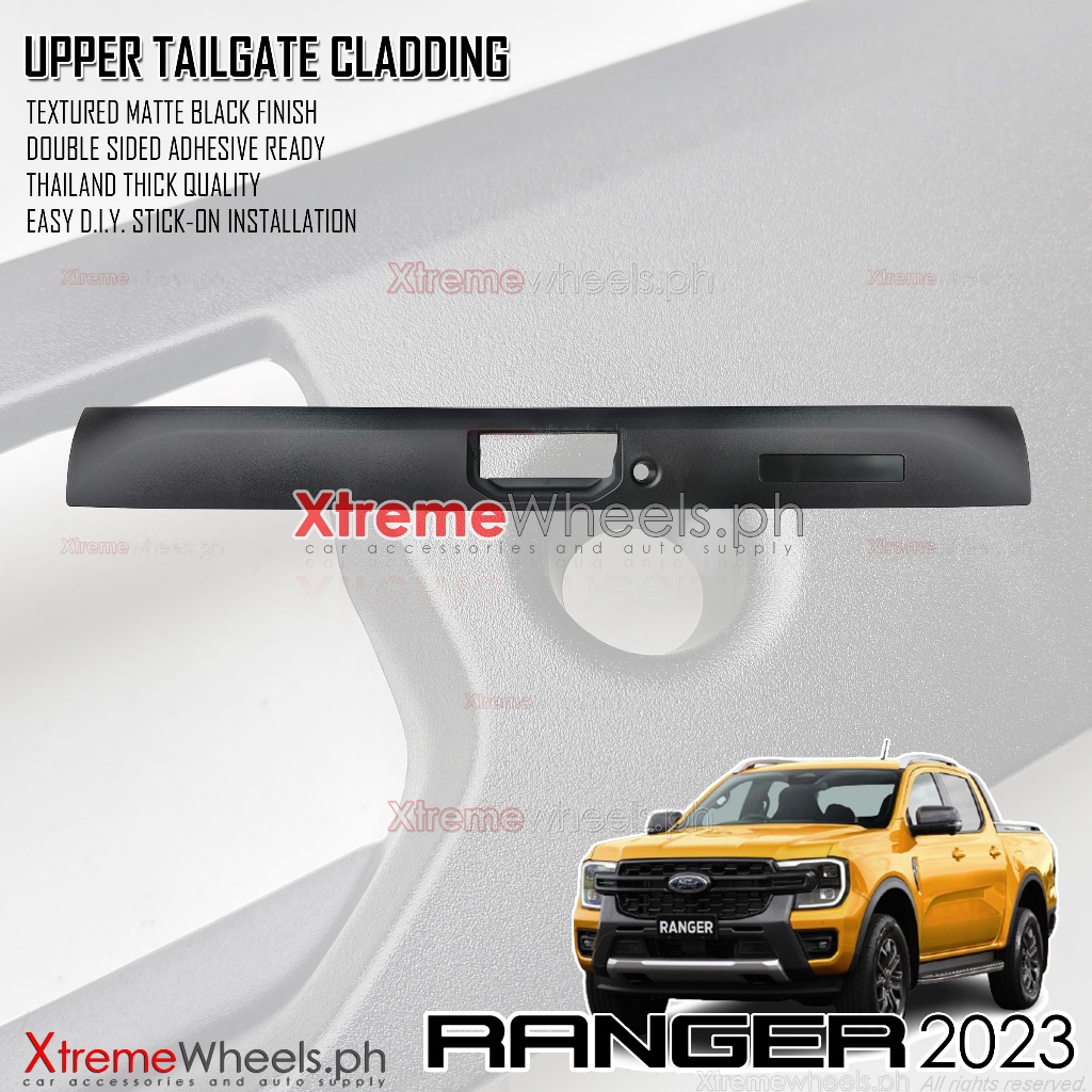 Ford Ranger 2023-2025 Rear Bumper Tailgate Upper Cladding (ST062) Matte ...