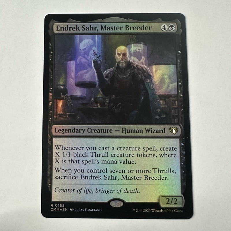 ENDREK SAHR, MASTER BREEDER | CMM COMMANDER MASTERS | BLACK | MTG MAGIC ...