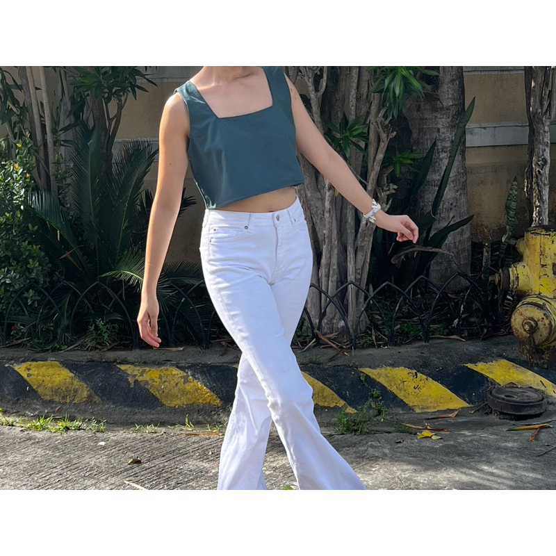 KENDRA Linen Cropped Top- rnblocale PRE-ORDER | Shopee Philippines