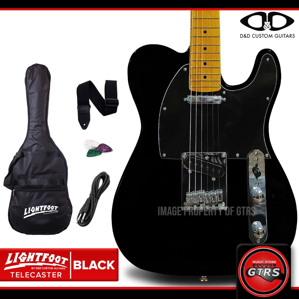 D&D Lightfoot Telecaster Electric Guitar with Free Accessories | Shopee ...