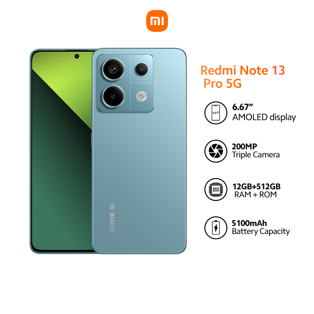 Redmi Note 13 Pro 5G Snapdragon 7s Gen 2 Processor 12GB+512GB/8GB+256GB ...