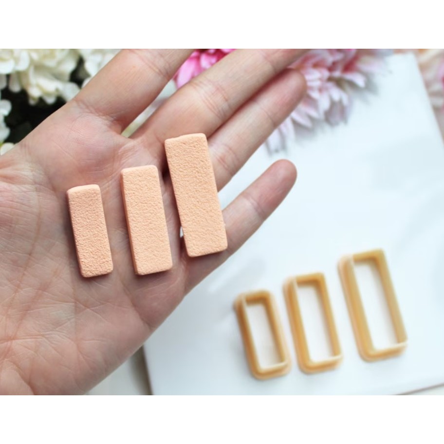 POLYMER CLAY RECTANGE CUTTER SET OF 3 | Shopee Philippines