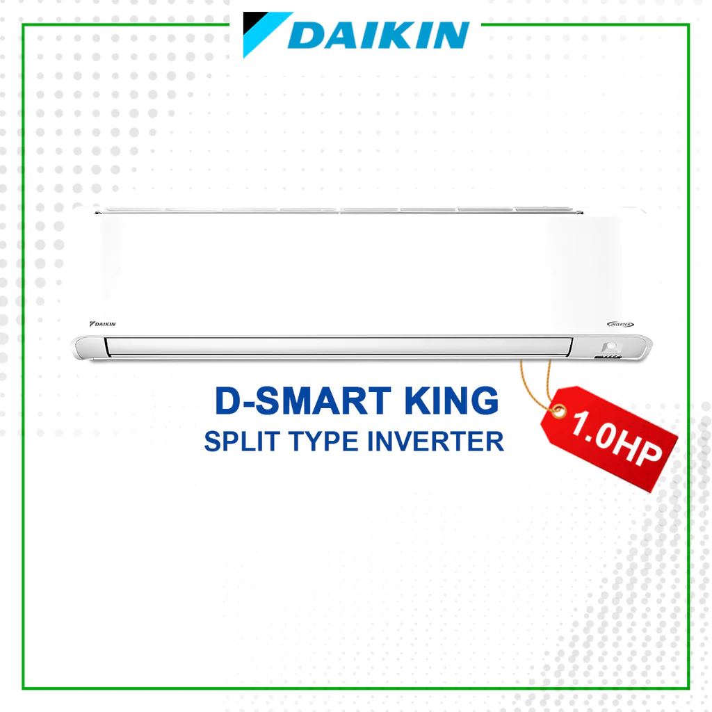 Daikin 1HP D-Smart King Wall Mounted Inverter Aircon FTKZ25WVM/RKZ25WVM ...