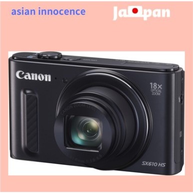 Canon Digital Camera PowerShot SX610 HS Black 18x Optical Zoom ...