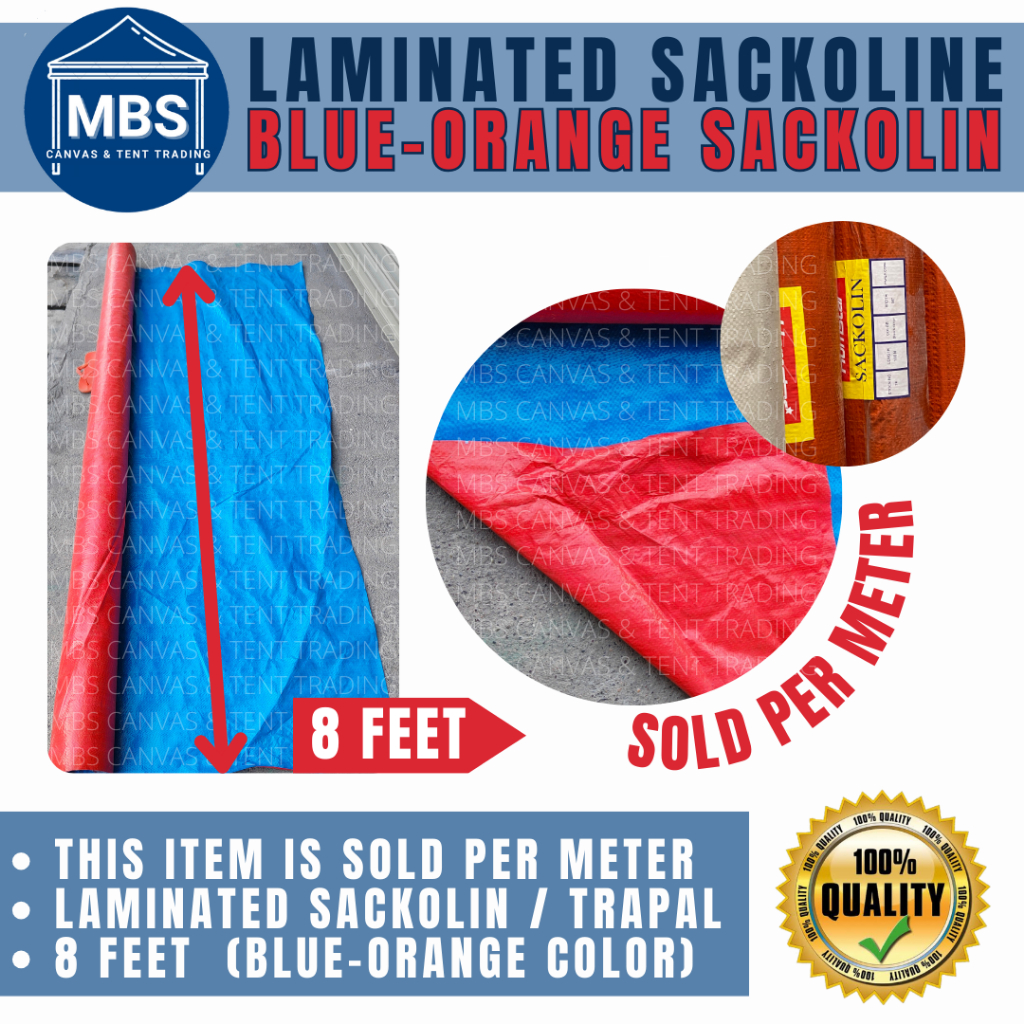 SACKOLIN - per meter | BLUE ORANGE SACKOLINE | Waterproof Trapal ...