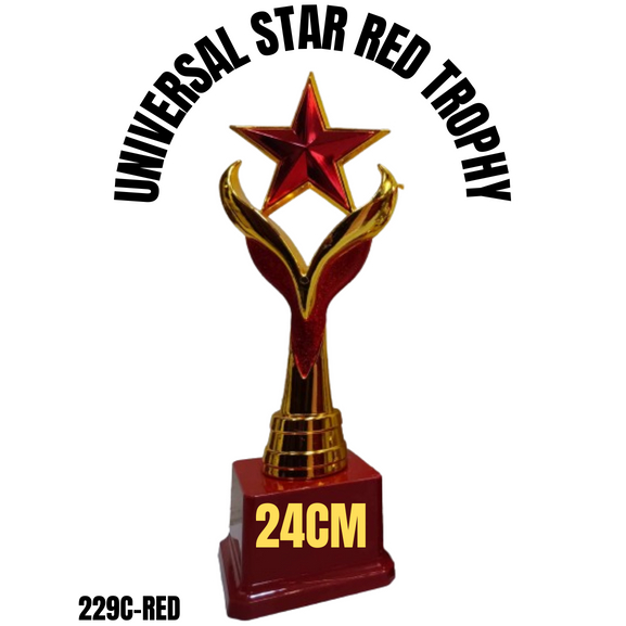 Universal Plastic Star Trophy ( GOLD )1PIECE ( CUSTOMIZE AVAILABLE ...