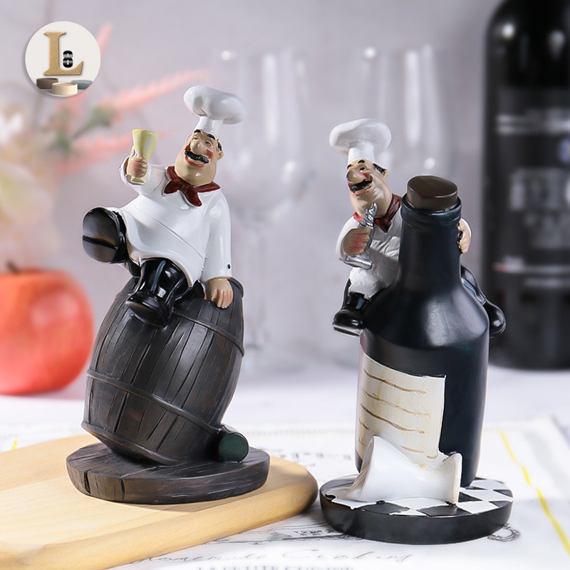 Resin Crafts Creative Chef Statue Decoration StatueGift Home ...