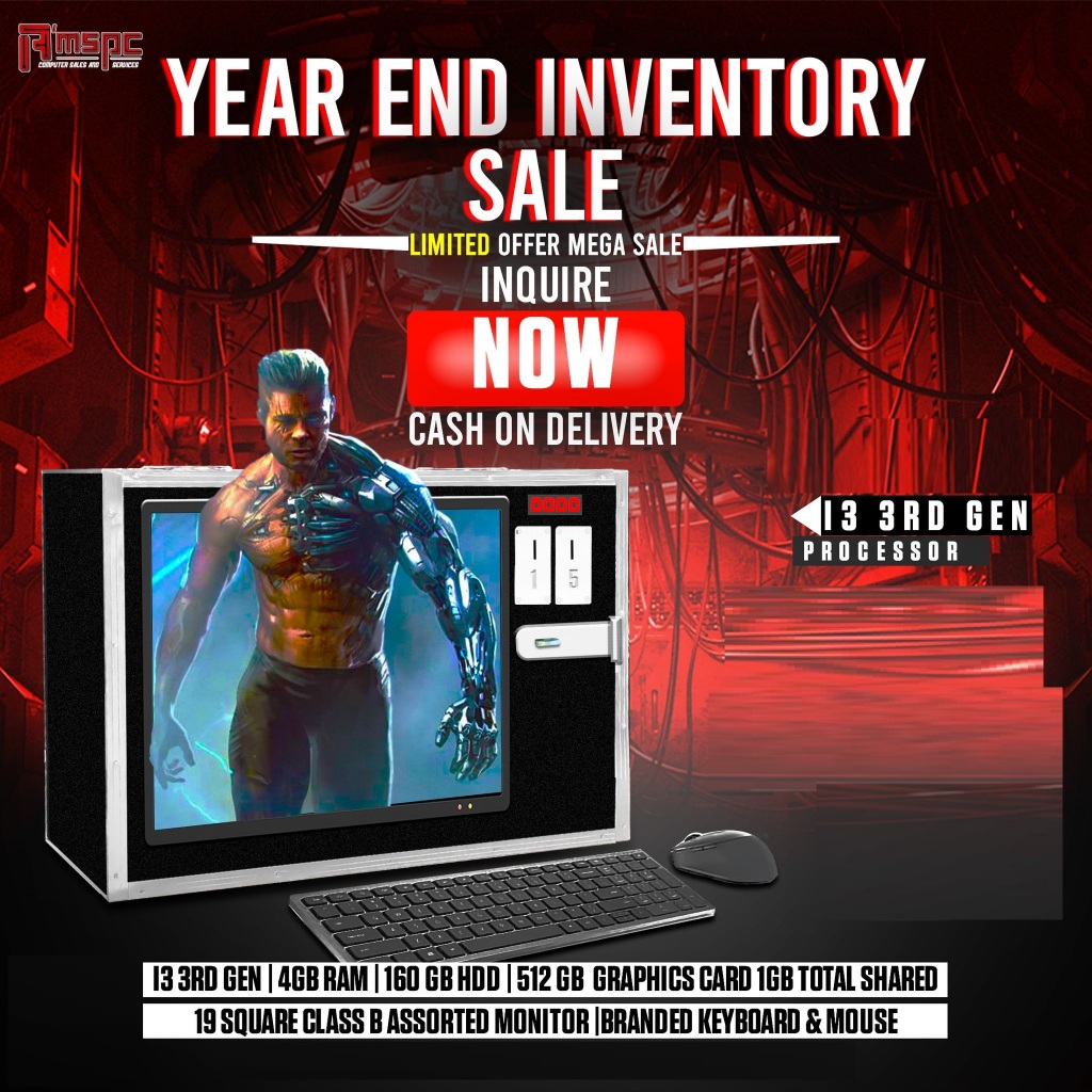 Tabletop Pisonet intel core i3 2nd gen 4gb ram with storage with normal ...