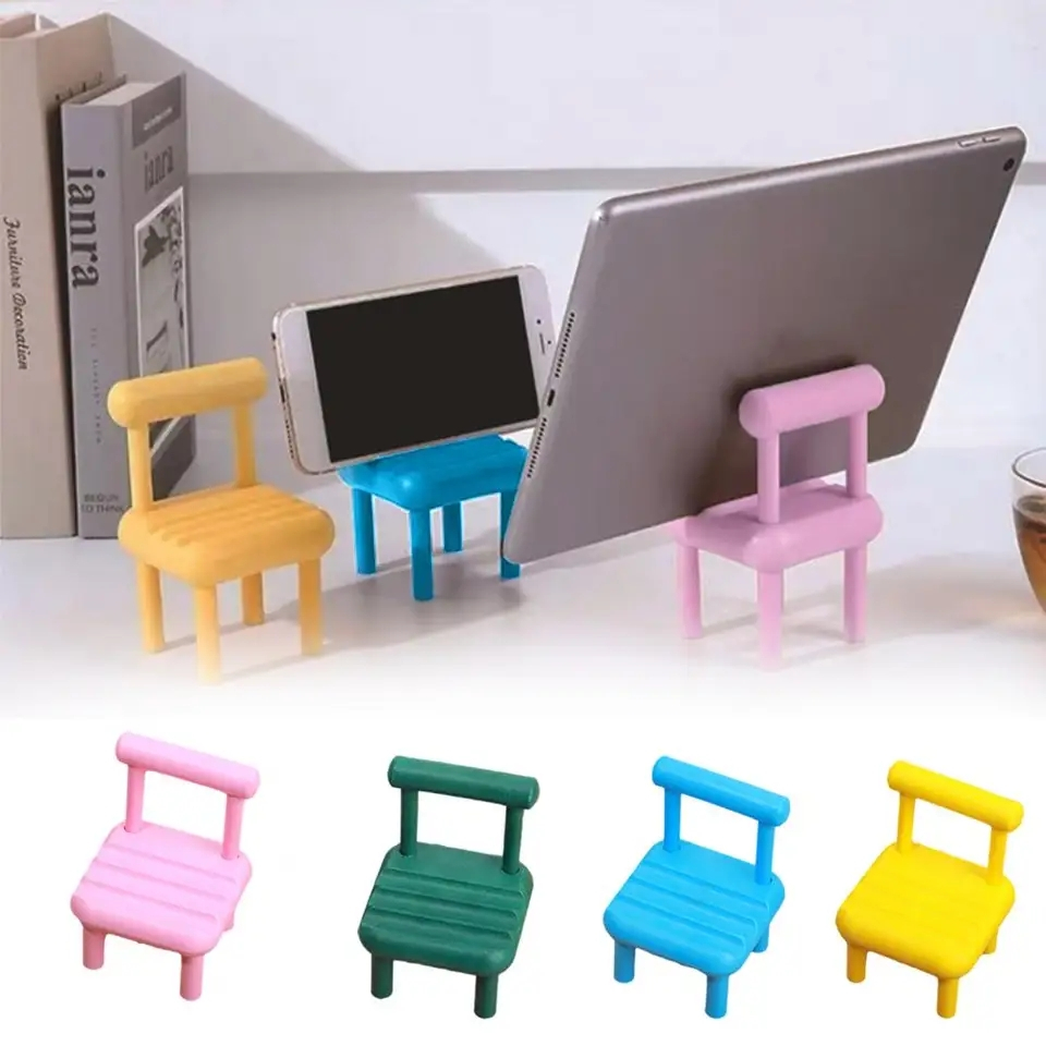 SJW Chair Mobile Phone Holder Cute Multifunctional Phone Stand Mini ...