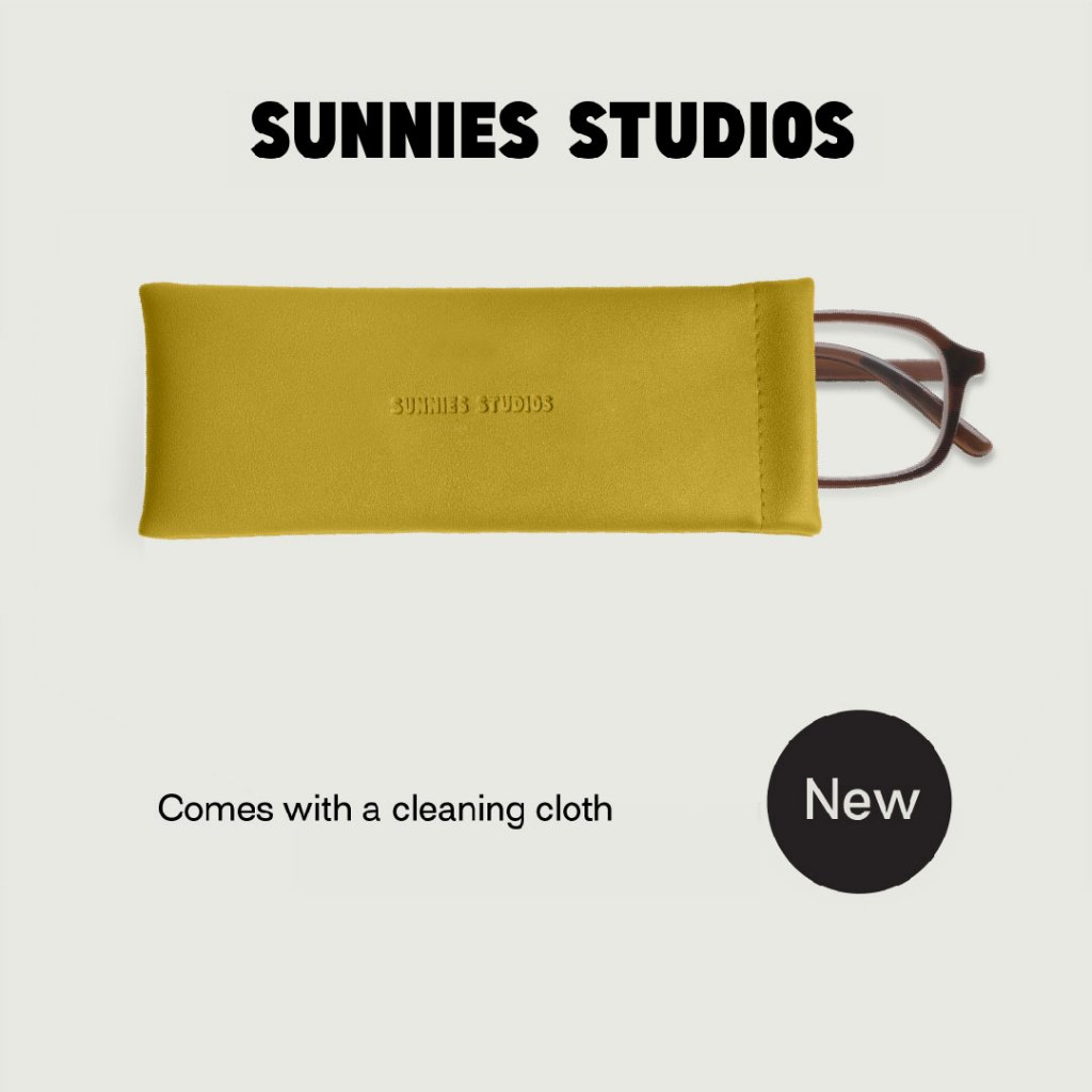 Sunnies Studios Slim Sac (Case for Reading Glasses with Cleaning Cloth ...