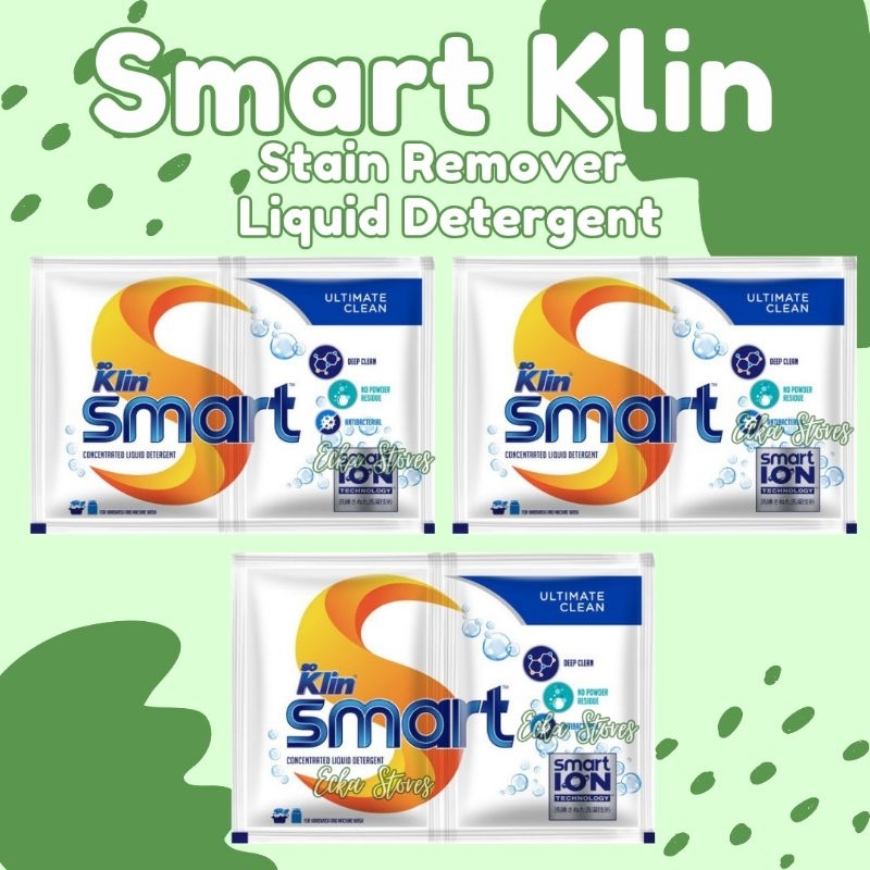 Smart klin liquid Detergent 60ml Twinpack Stain Removal | Shopee ...