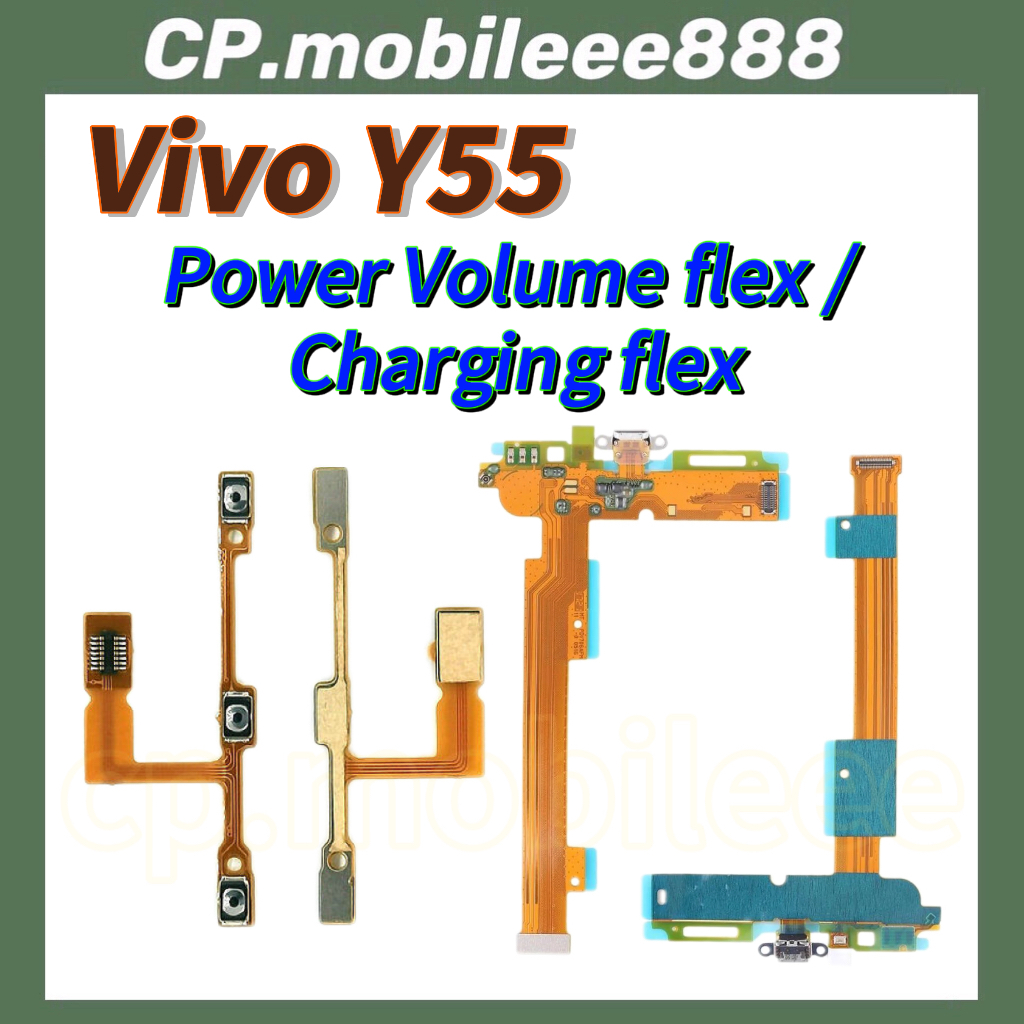 Vivo Y55 Power Volume Flex Button Switch USB Charging Port Board For ...