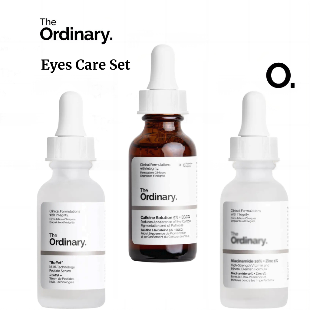 The Ordinary Eyes Care Set (Caffeine , Multi-Peptide , Niacinamide ...