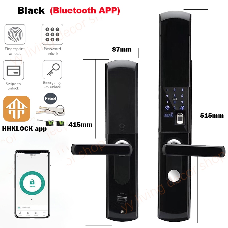 Smart Lock Fingerprint/IC card/Passcode/Keyboard Remote Electronic ...